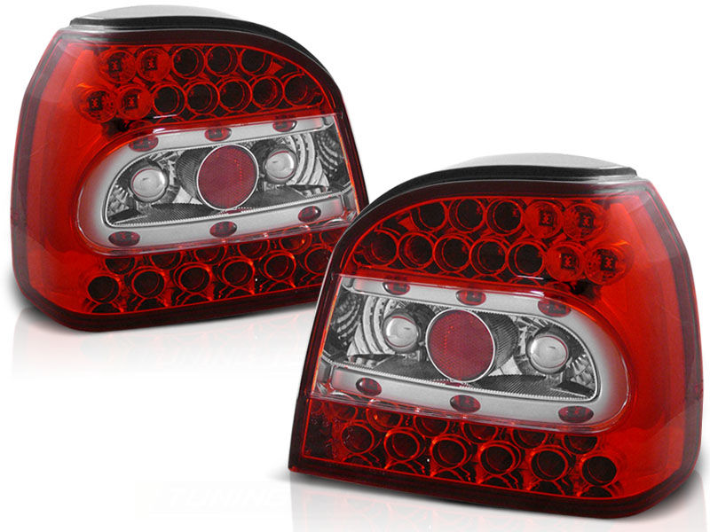 LED TAIL LIGHTS RED WHITE fits VW GOLF 3 09.91-08.97 in Taillights ...