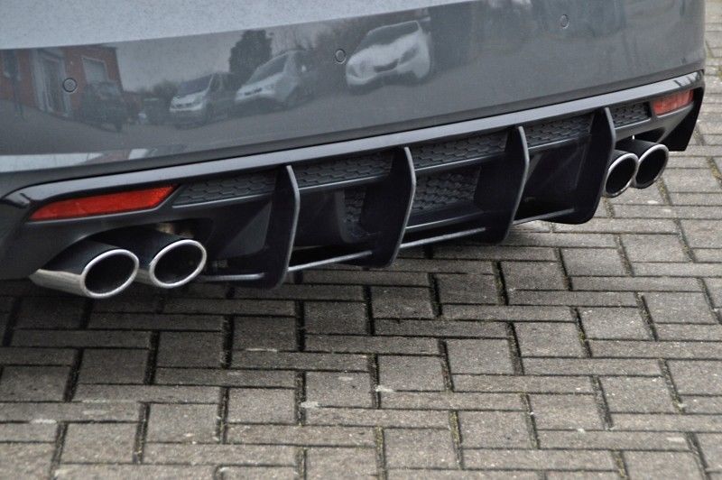 Performance Rear Bumper diffuser addon with ribs / fins For Audi S1 8X ...