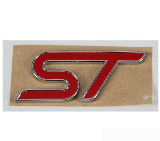 NEW GENUINE FORD FOCUS 12-15 REAR TAILGATE ST INSCRIPTION BADGE EMBLEM ...