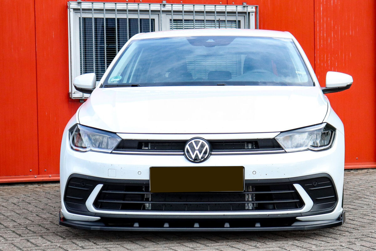 Black Gloss Front Bumper spoiler / skirt / valance with Wing For VW ...