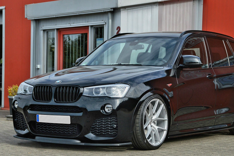Black Gloss Front Bumper spoiler / skirt / valance For BMW X3 F25 2014 ...