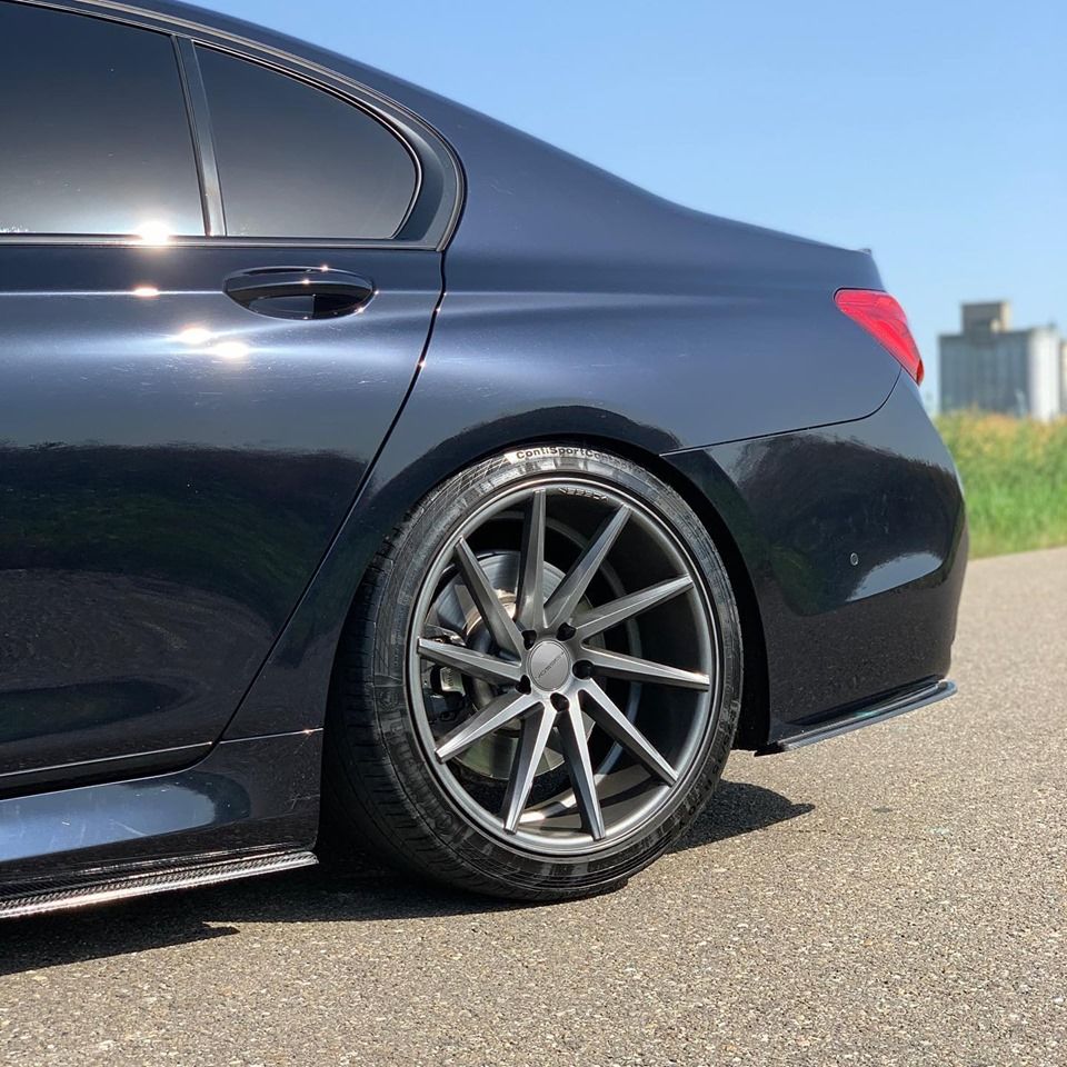 Performance Rear bumper Side Splitters flaps ABS Gloss For BMW G11 ...