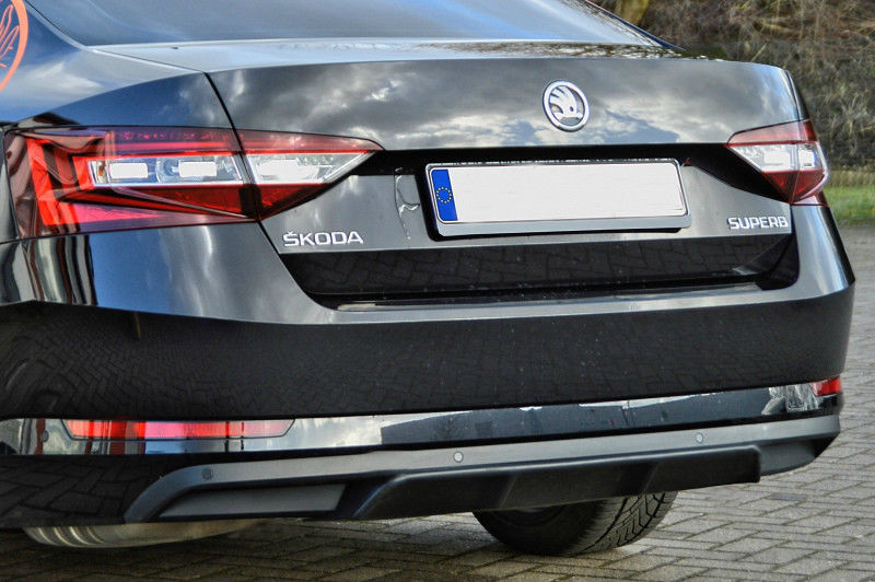 Performance Rear Bumper diffuser addon with ribs / fins For Skoda ...