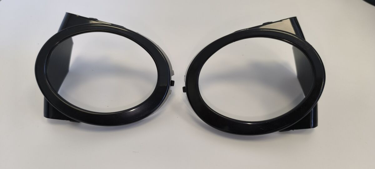 2pcs. M-Tech II bumper fog light surround caps/ frames for BMW 3 Series ...