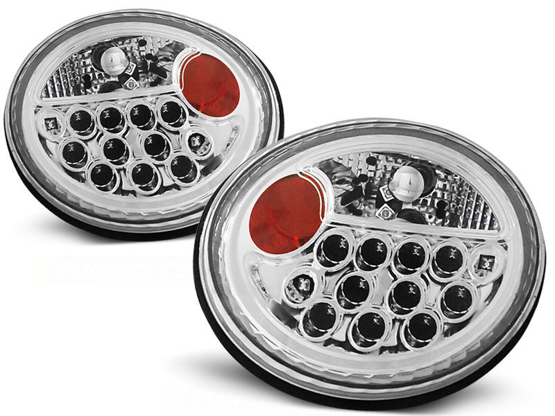 LED TAIL LIGHTS CLEAR CHROME fits VW NEW BEETLE 10.98-05 in Taillights ...