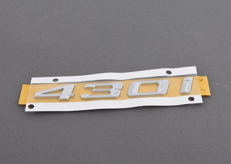 BMW NEW GENUINE F32 F36 F33 4 SERIES 430i LABEL STICKER BADGE EMBLEM ...