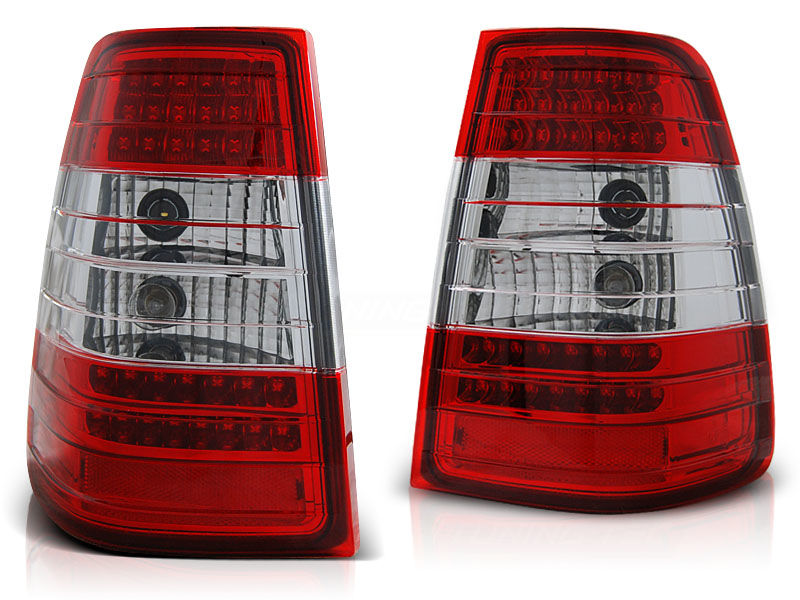 LED TAILLIGHTS RED WHITE fits MERCEDES W124 E-CLASS KOMBI 09.85-95 in ...