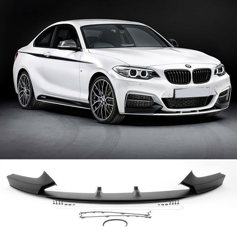 BMW NEW GENUINE 2 SERIES F22 M PERFORMANCE FRONT BUMPER SPOILER KIT ...