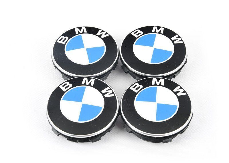 GENUINE BMW 4x Floating Wheel Center Cover Hub Caps 65mm in Badges ...