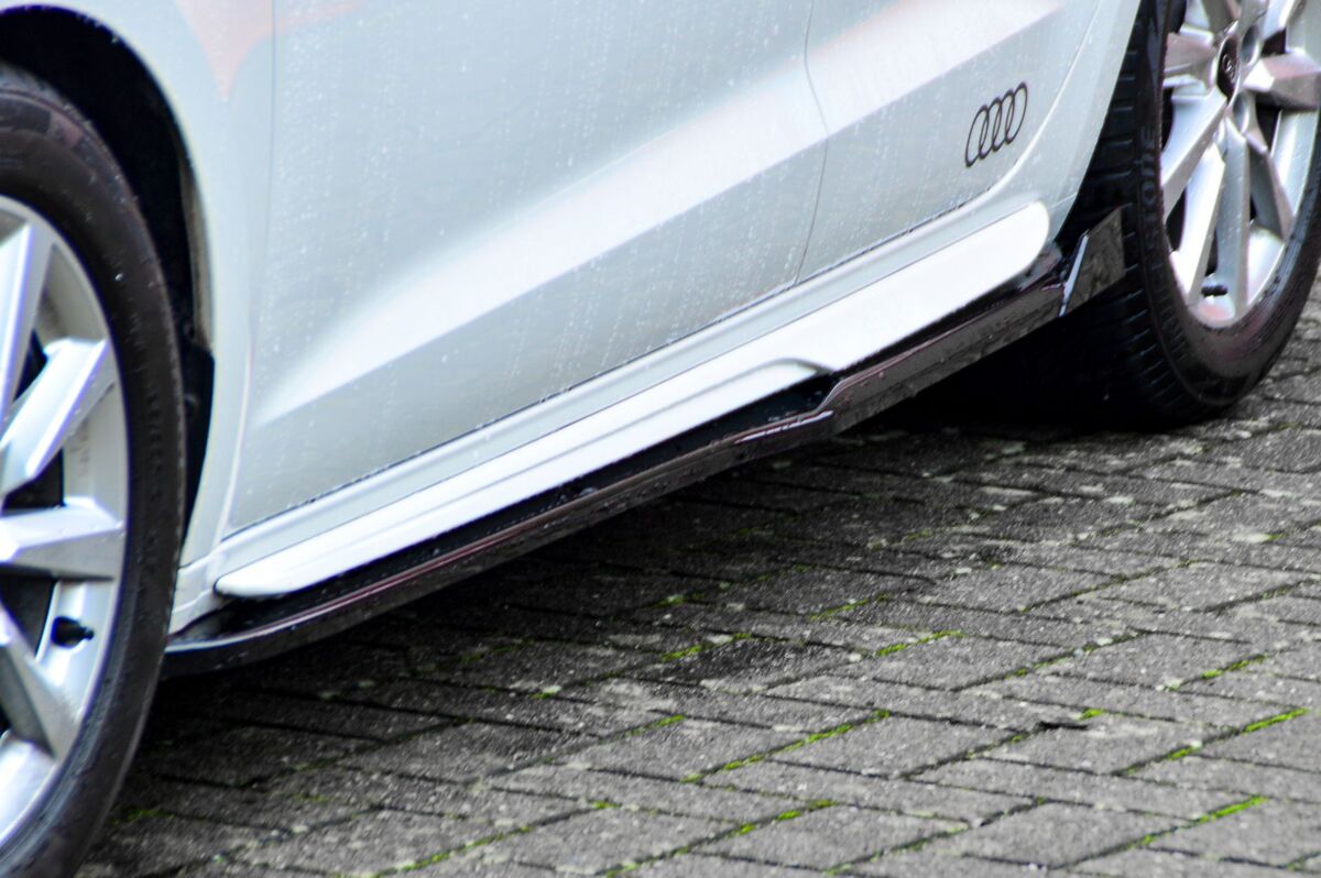 Black Gloss Performance Side skirts addons / Blades / diffusers / sill ...