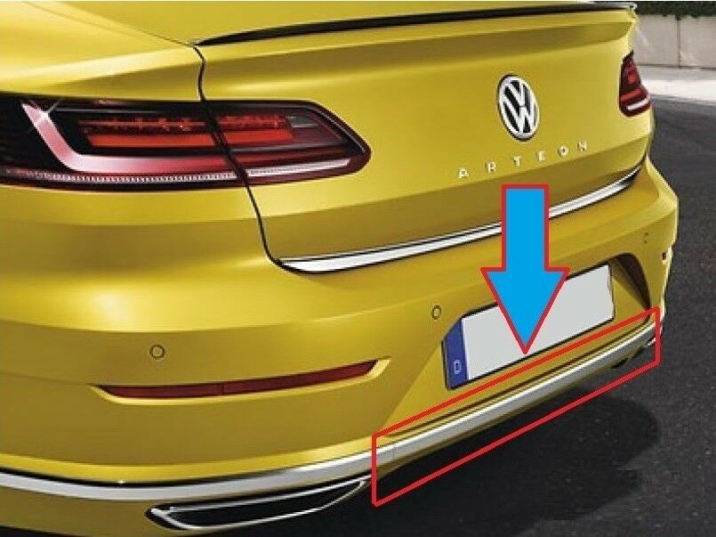 NEW GENUINE VW ARTEON REAR BUMPER CENTER CHROME MOLDING TRIM ...