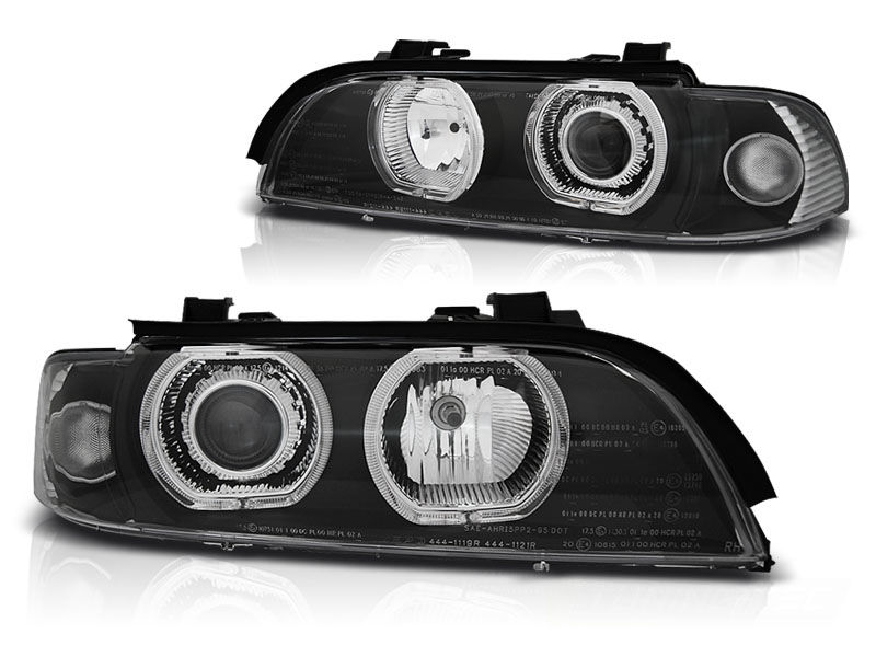 HEADLIGHTS ANGEL EYES LED BLACK fits BMW E39 09.95-06.03 in Headlights - buy best tuning parts ...