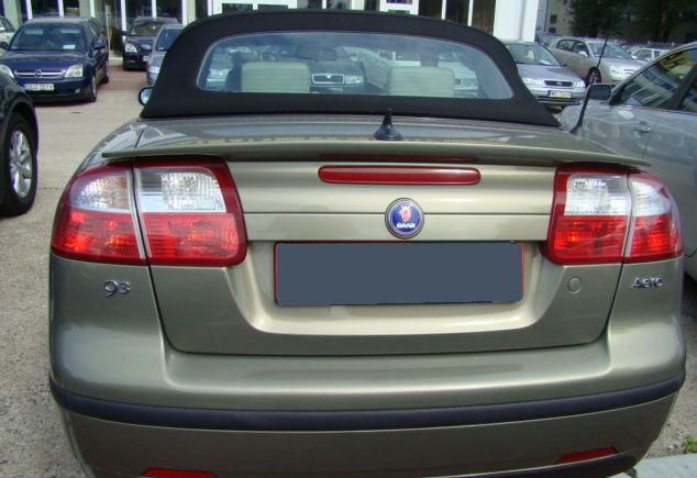 Aero Spoiler Rear trunk spoiler lip for Saab 9-3 Cabrio MK2 03-08 in ...