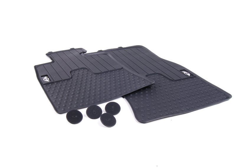 MINI NEW GENUINE R55 R56 R57 R58 FRONT RUBBER FLOOR MATS ALL WEATHER ...