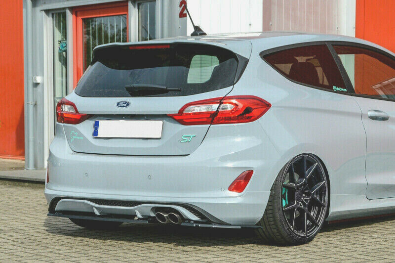Performance Rear Bumper diffuser addon with ribs / fins For Ford Fiesta ...