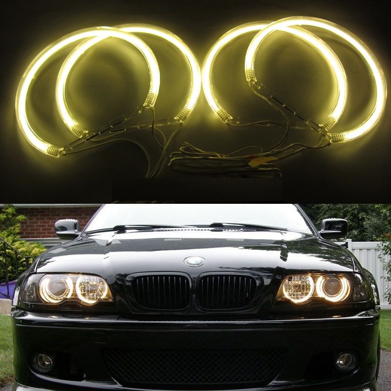 CCFL Angel eyes. Yellow color For BMW E46 Saloon/ Touring 97-06 in ...