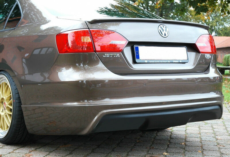 Performance Rear Bumper diffuser addon with ribs / fins For VW Jetta ...