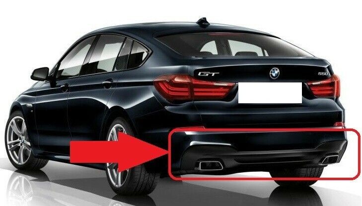 BMW NEW GENUINE 5 SERIES F07 LCI 550i M SPORT REAR DIFFUSER DOUBLE WIDE ...