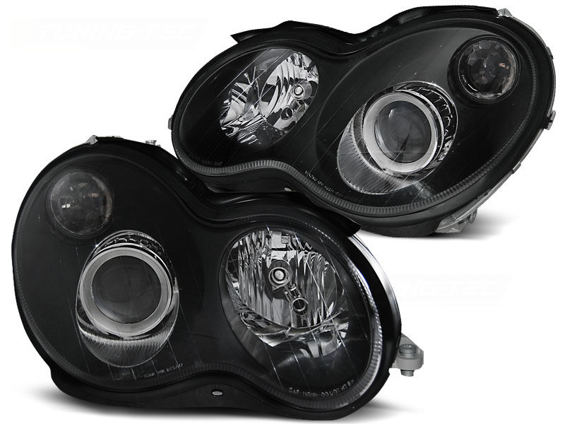 HEADLIGHTS BLACK fits MERCEDES W203 C-KLASA 07.00-03.04 in Фары - buy ...