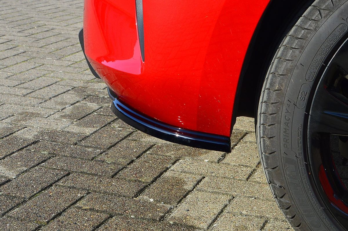 Black Gloss Performance Rear Bumper Side Flaps / Splitters For Opel ...