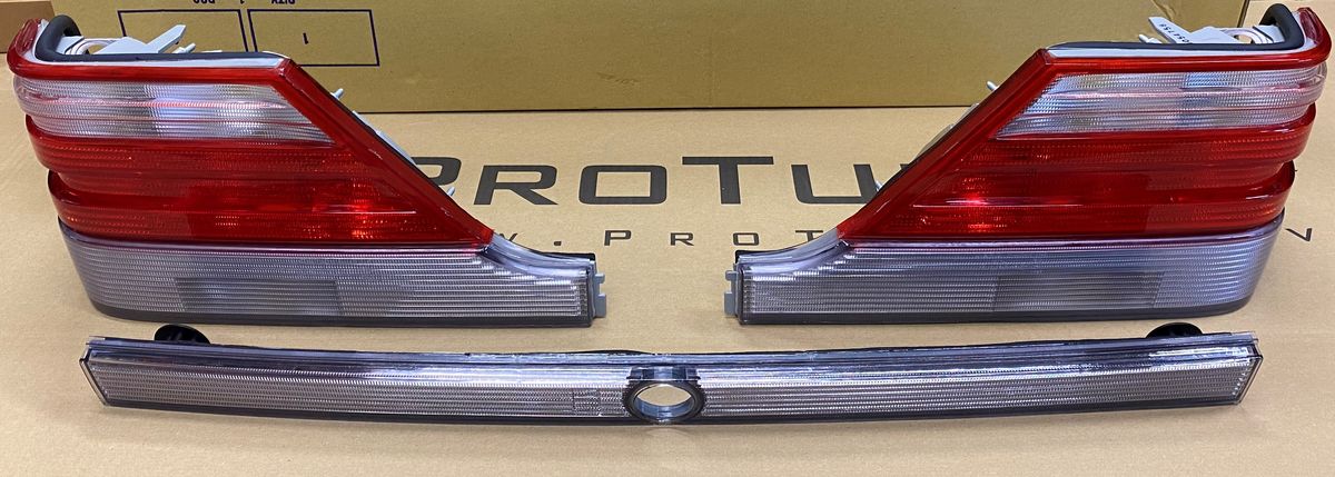 OE Look Red White Tail Lights/ Rear Lamps For Mercedes S-Class W140 94 ...