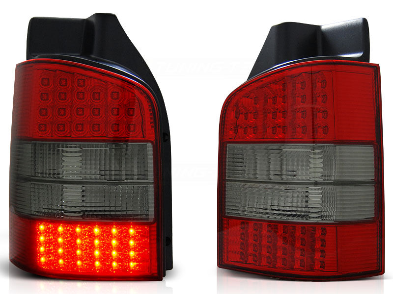 LED TAIL LIGHTS RED SMOKE fits VW T5 04.03-09 in Taillights - buy best ...