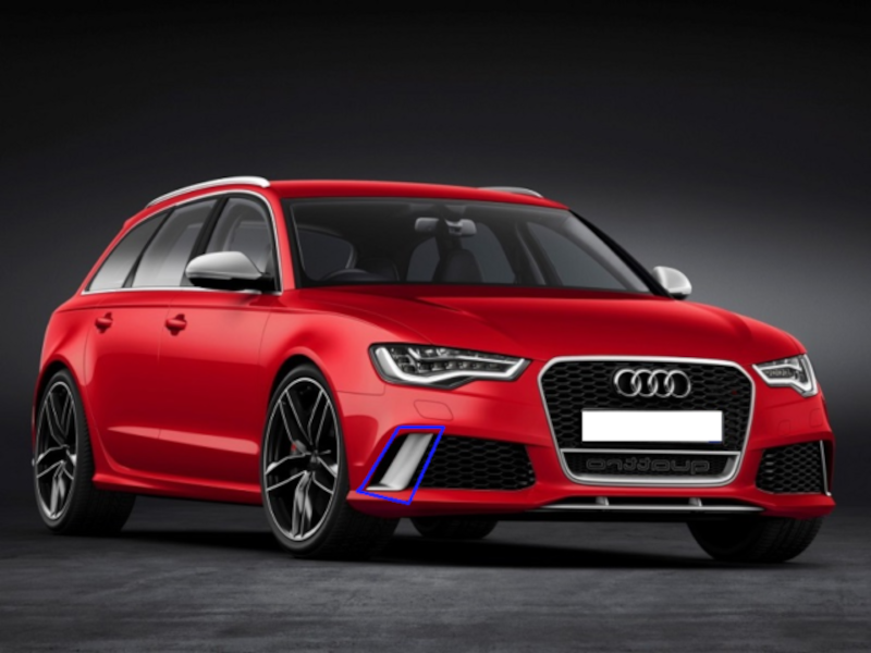 Genuine AUDI RS6 C7 4G Front Bumper RIGHT Grille Cover Airintake in ...