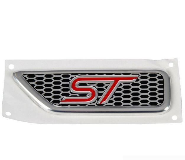 NEW GENUINE FORD FOCUS 08- FRONT WING FENDER ST BADGE EMBLEM LEFT N/S ...