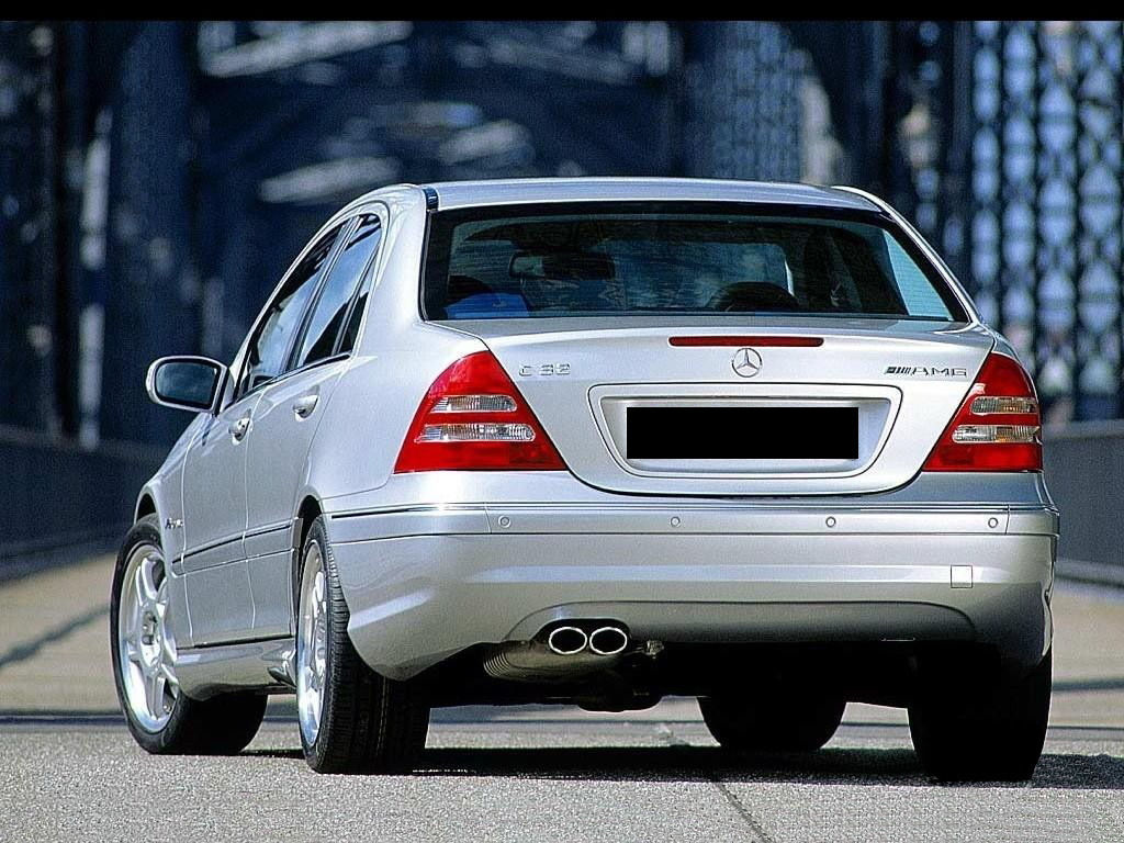 C32 / C55 ANG style Rear Bumper For Mercedes W203 00-07 with PDC in ...