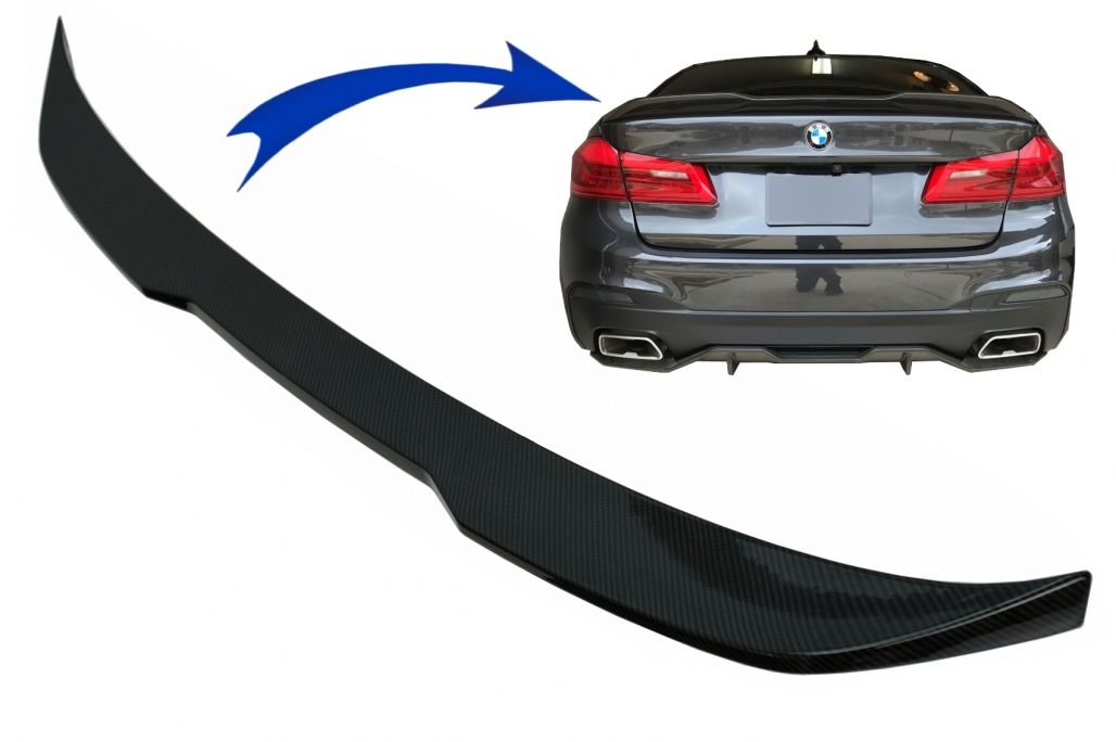 Performance Carbon Look Rear Trunk Boot Spoiler Wing for BMW G30 Saloon ...