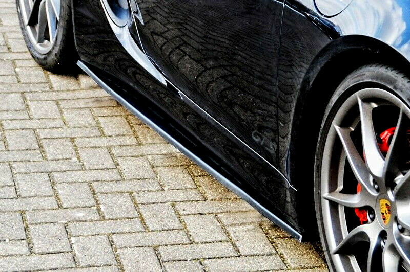Black Gloss Performance Side skirts addons / Blades / diffusers / sill ...