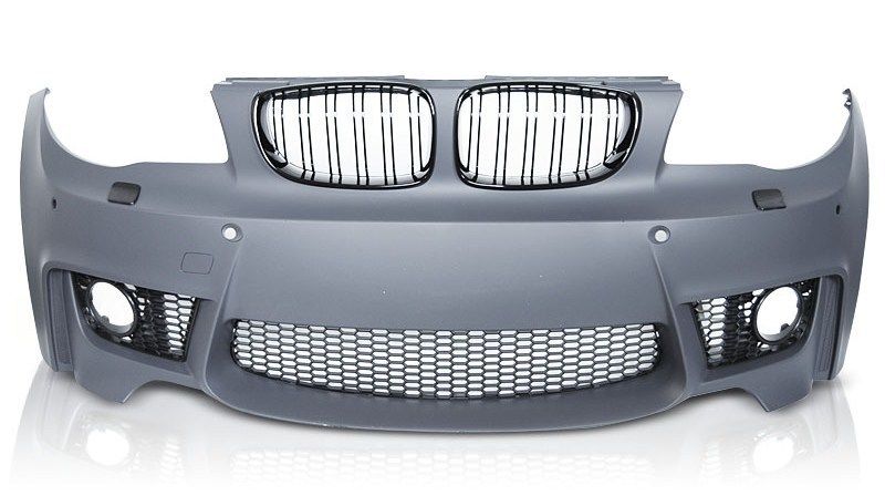 M1 Look Front bumper For BMW 1 ser 04-13 All models with PDC/ with ...