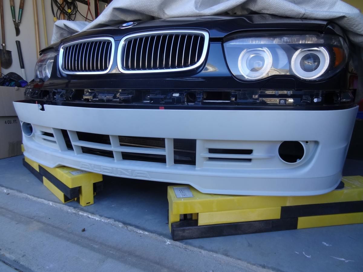 Genuine Alpina B7 front bumper spoiler For BMW E65 LCI / E66 LCI in ...