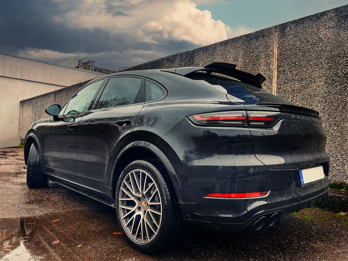Performance Black Gloss Rear Roof Spoiler Wing lip For Cayenne Coupe in ...