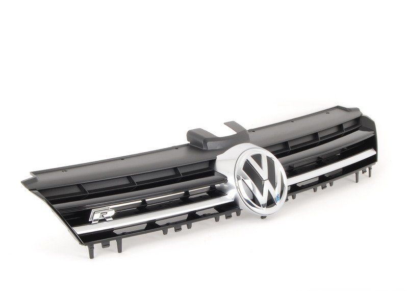 NEW GENUINE VOLKSWAGEN GOLF MK7 FRONT BUMPER CENTER RADIATOR GRILL ...