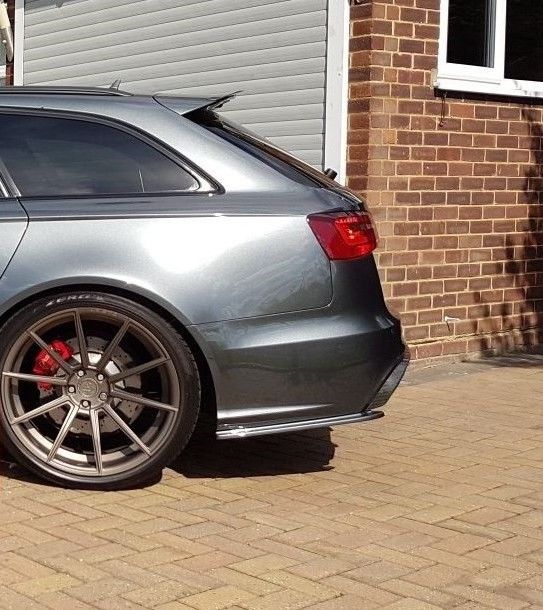 Rear Bumper Carbon Fibre side flaps For Audi RS6 in Rear Flaps ...