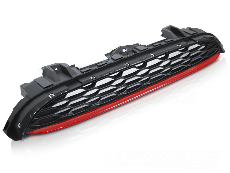 FRONT GRILL SPORT BLACK RED fits MINI COOPER F55 F56 F57 14-21 in ...