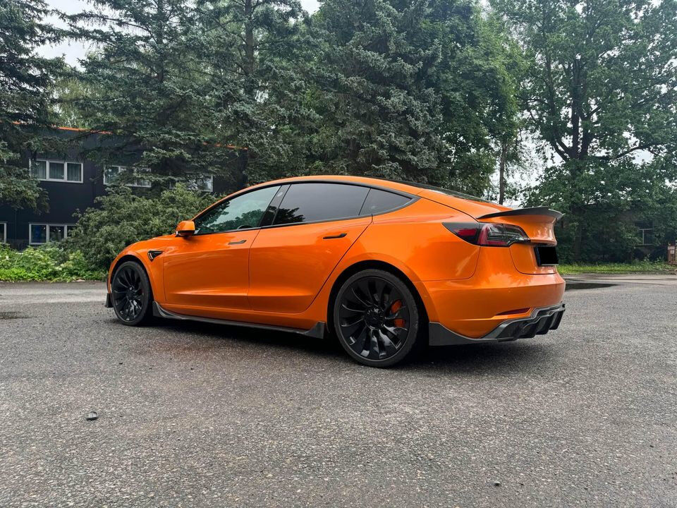 Performance Black Gloss Rear Trunk Spoiler FOR TESLA MODEL 3 in ...