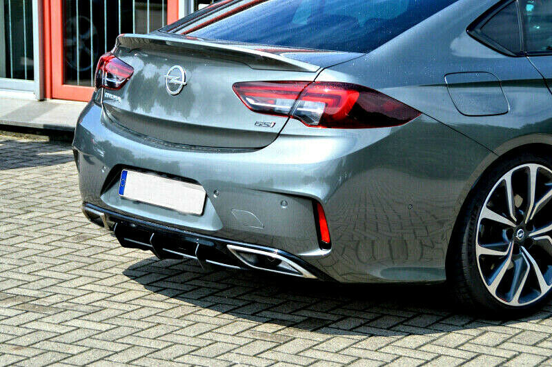 Performance Rear Bumper diffuser addon with ribs / fins For Opel ...