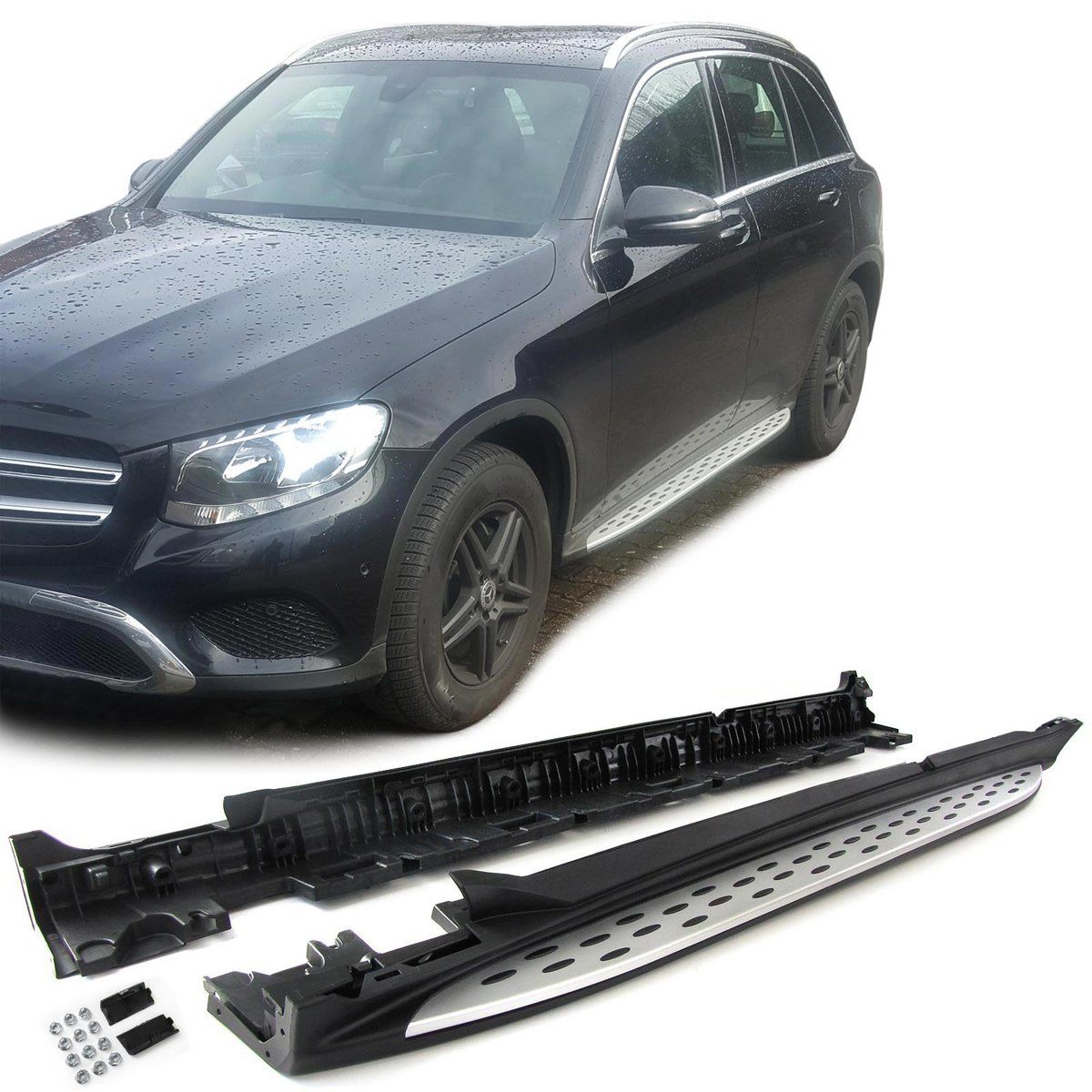 Running Boards / Side Steps / Step bars for Mercedes GLC X253 / C253 ...
