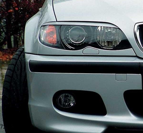Eyebrows/ Front Headlight covers/ masks For BMW E46 01-05 Saloon ...