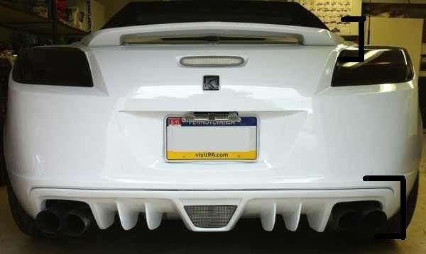 Performance Rear Bumper diffuser For Opel GT 2007-2009 in Diffusers ...