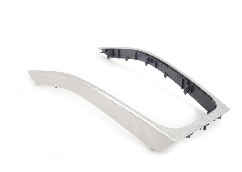 NEW GENUINE AUDI A4 A5 CENTER CONSOLE ALUMINIUM TRIGON COVER FRAME TRIM ...