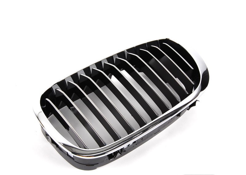 FORNEW GENUINE BMW 3 SERIES E46 FRONT BUMPER KIDNEY GRILLE LEFT CHROME ...