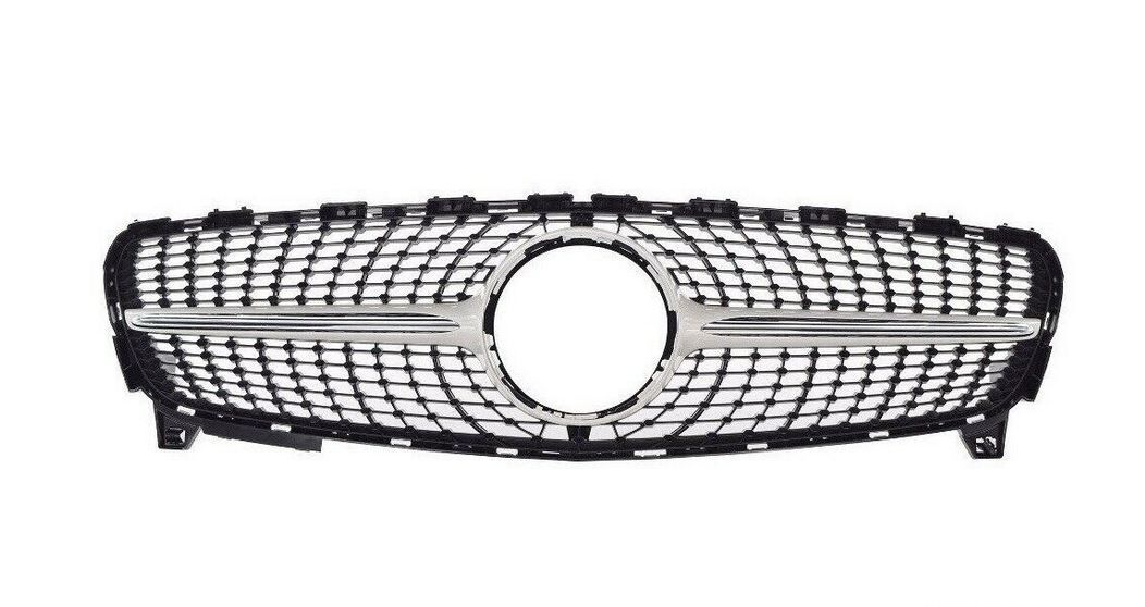 NEW GENUINE MERCEDES BENZ MB A W176 FRONT BUMPER RADIATOR GRILLE W/O ...