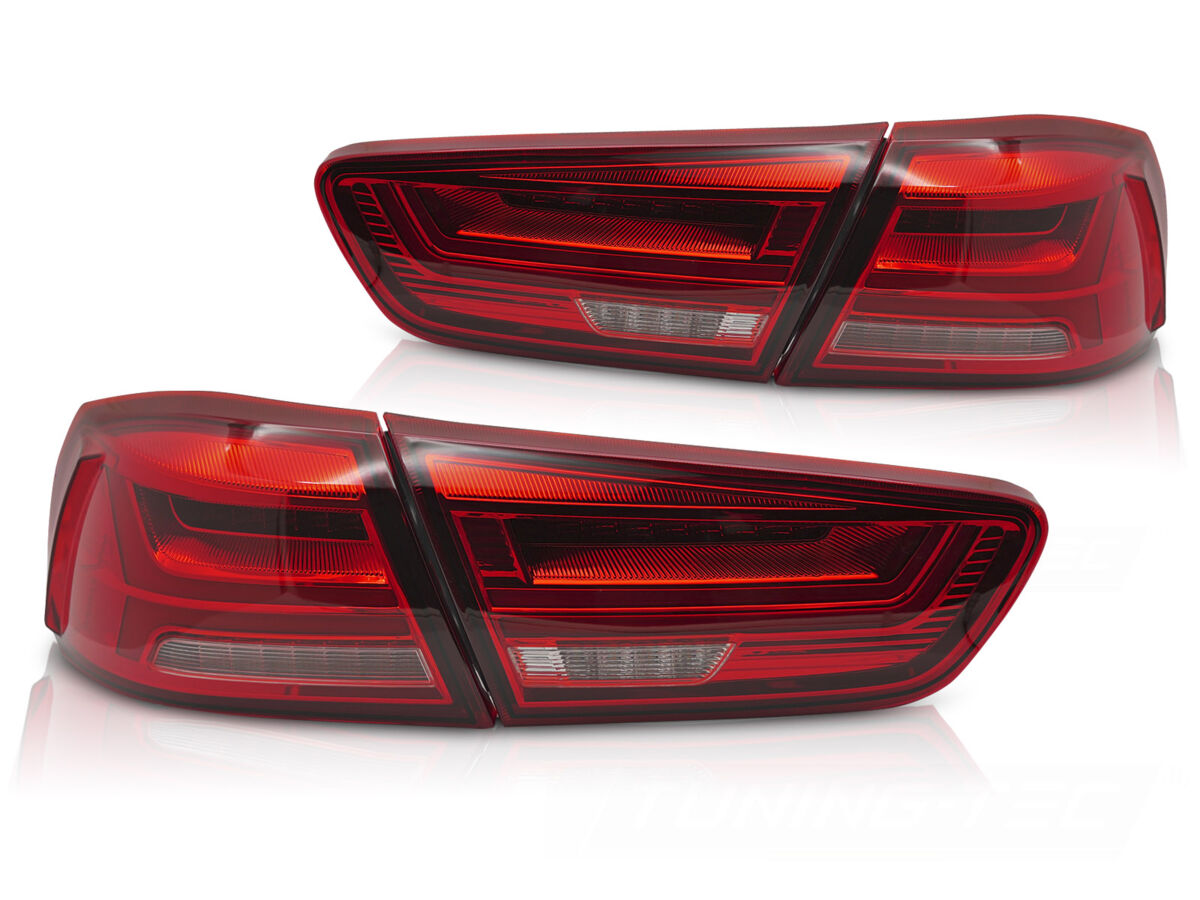LED TAIL LIGHTS RED fits MITSUBISHI LANCER/ LANCER EVOLUTION 08-16 in ...
