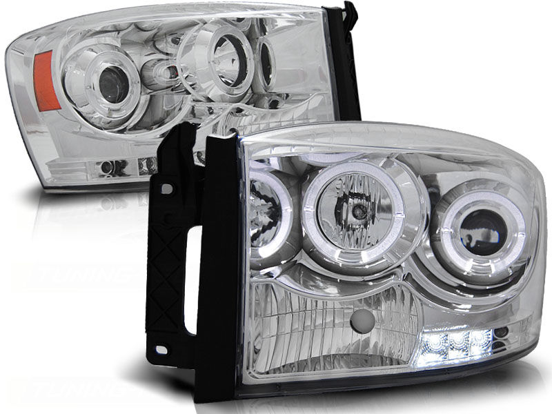 DODGE RAM 06-08 ANGEL EYES CHROME in Headlights - buy best tuning parts ...