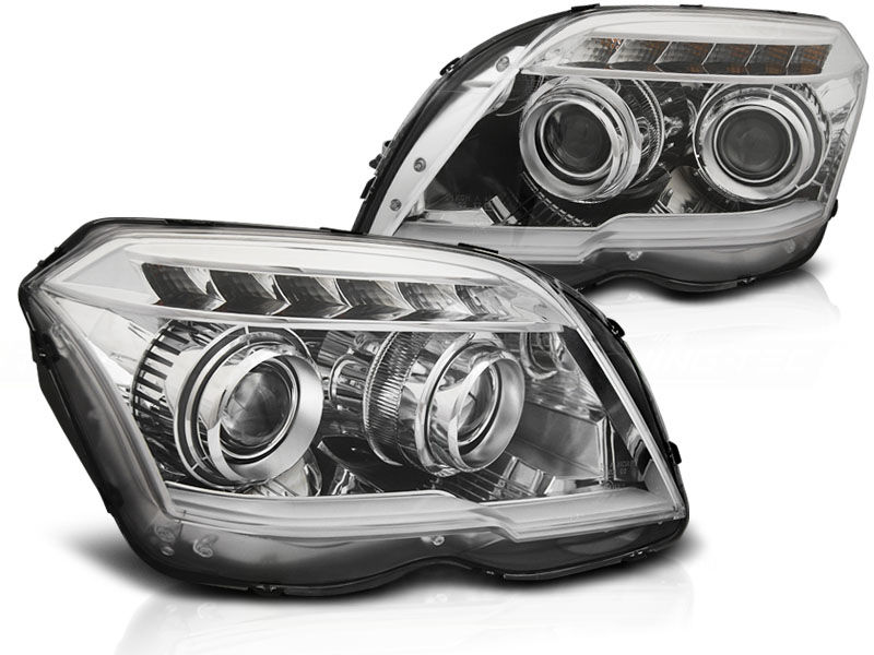 HEADLIGHTS TUBE LIGHT CHROME fits MERCEDES GLK X204 06.08-08.12 in ...