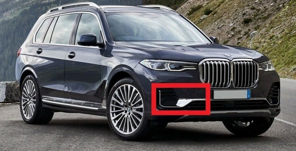 NEW GENUINE BMW X7 G07 FRONT BUMPER LOWER MOULDING RIGHT O/S ...