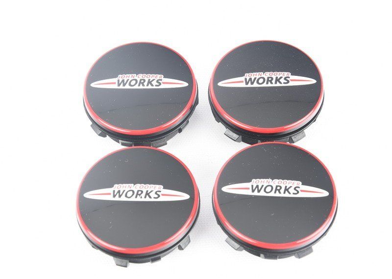 NEW GENUINE MINI F54 F55 F56 F57 F60 FLOATING JCW 56MM WHEEL CENTER CAP ...